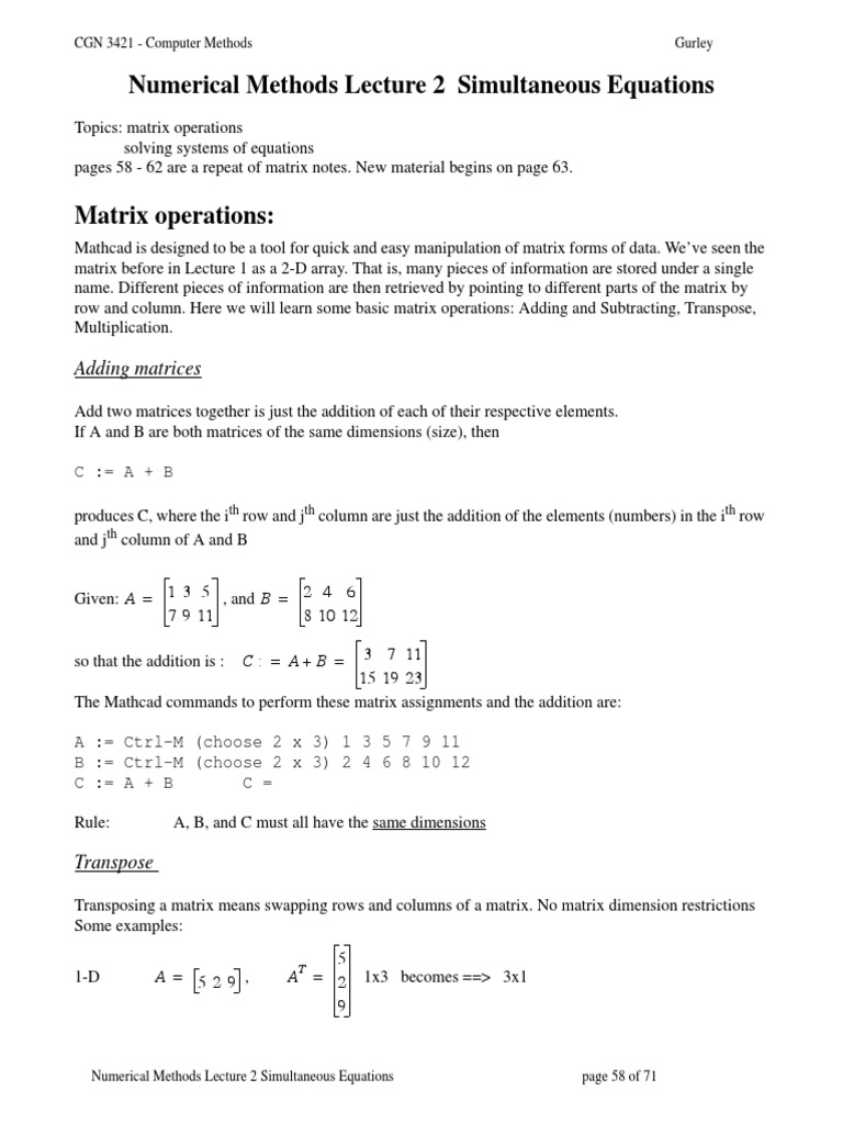 Differential Equations | PDF | Matrix (Mathematics) | Equations