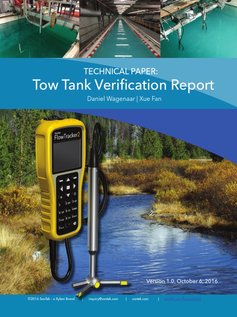 FlowTracker2 Towing Tank Verification Report | PDF | Doppler Effect | Scientific Observation
