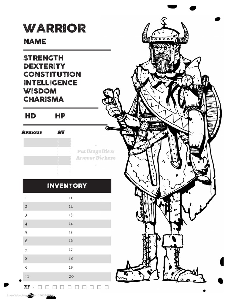 The Black Hack 2E Character Guide | PDF
