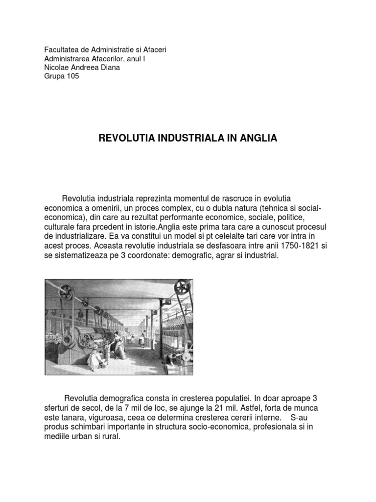 Istorie Revolutia-Industriala-in-Anglia | PDF
