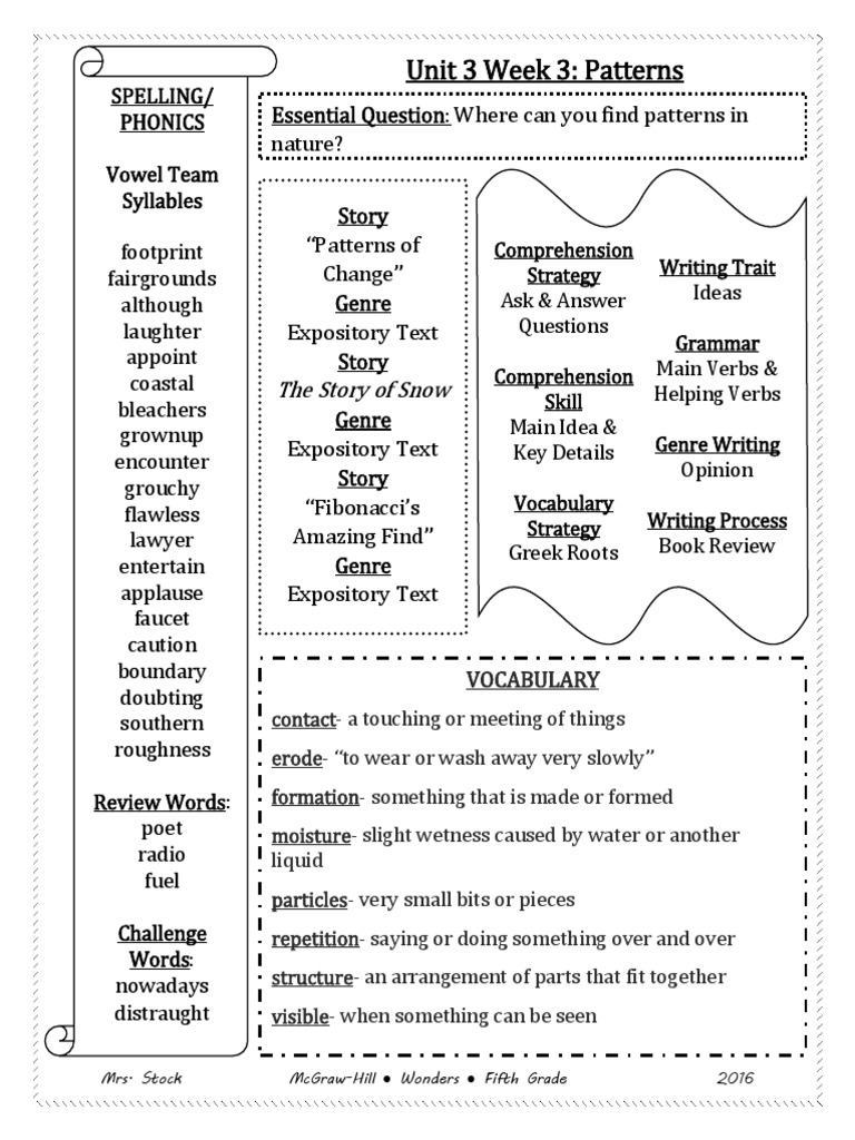 Mcgraw Unit3w3 | PDF | Language Arts & Discipline