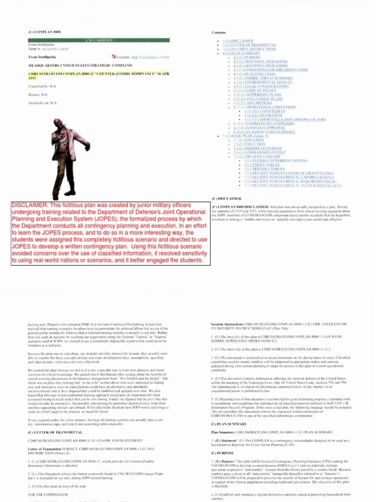 Conplan 8888-11 | PDF | Virus | Nature