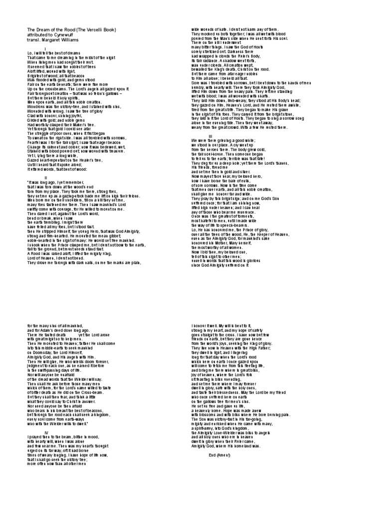 The Dream of The Rood | PDF | Last Judgment | Heaven