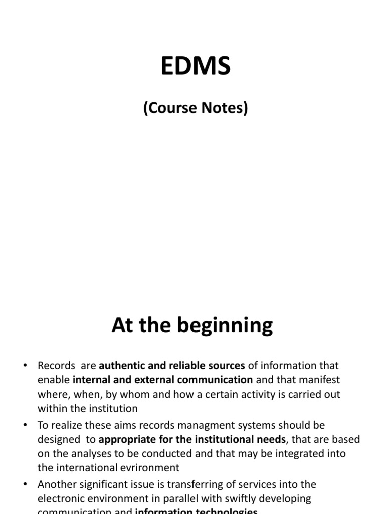 Edms V10 | PDF | Records Management | Metadata