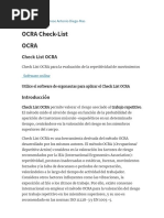 P PDF Método OCRA, Check List PDF | PDF | Salud y bienestar | Medicina