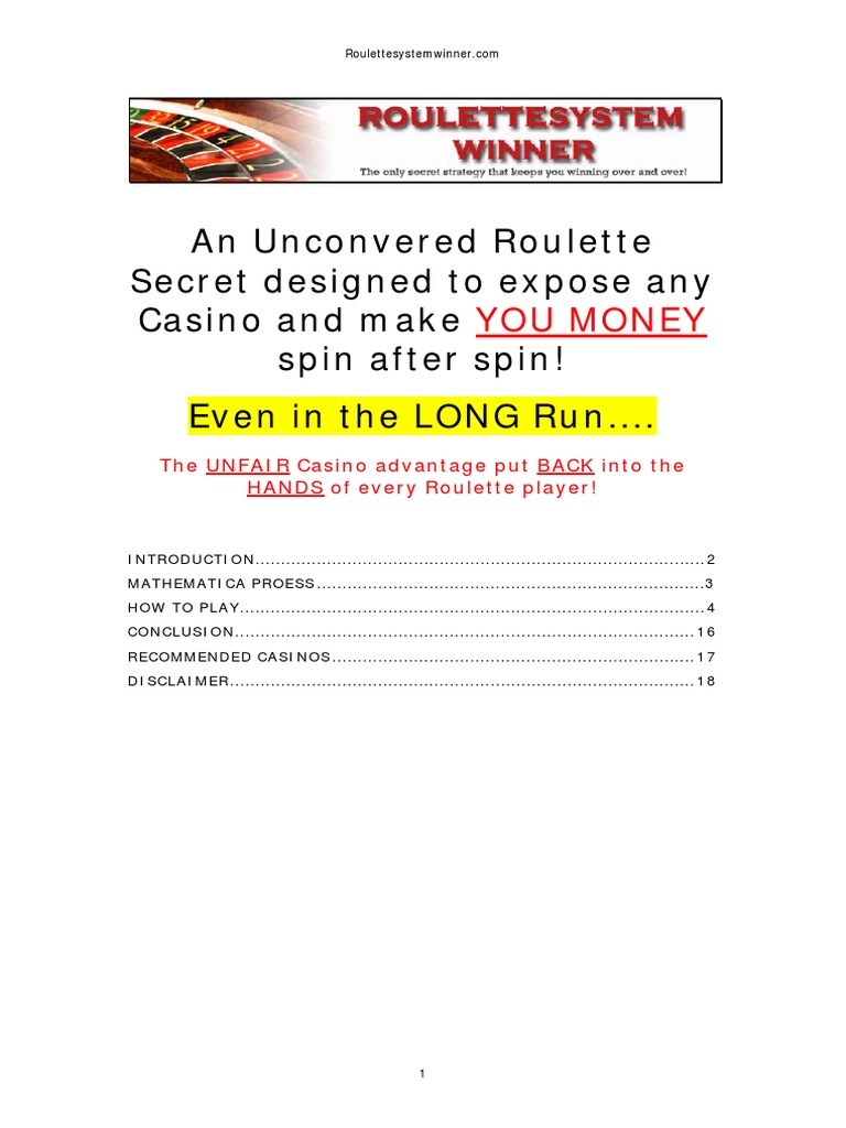 RSW en PDF | PDF | Roulette | Probability Distribution
