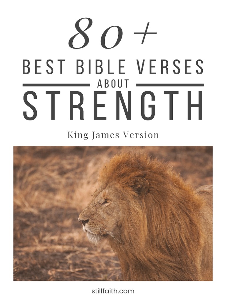 80+ Best Bible Verses About Strength | PDF | King James Version | Thou