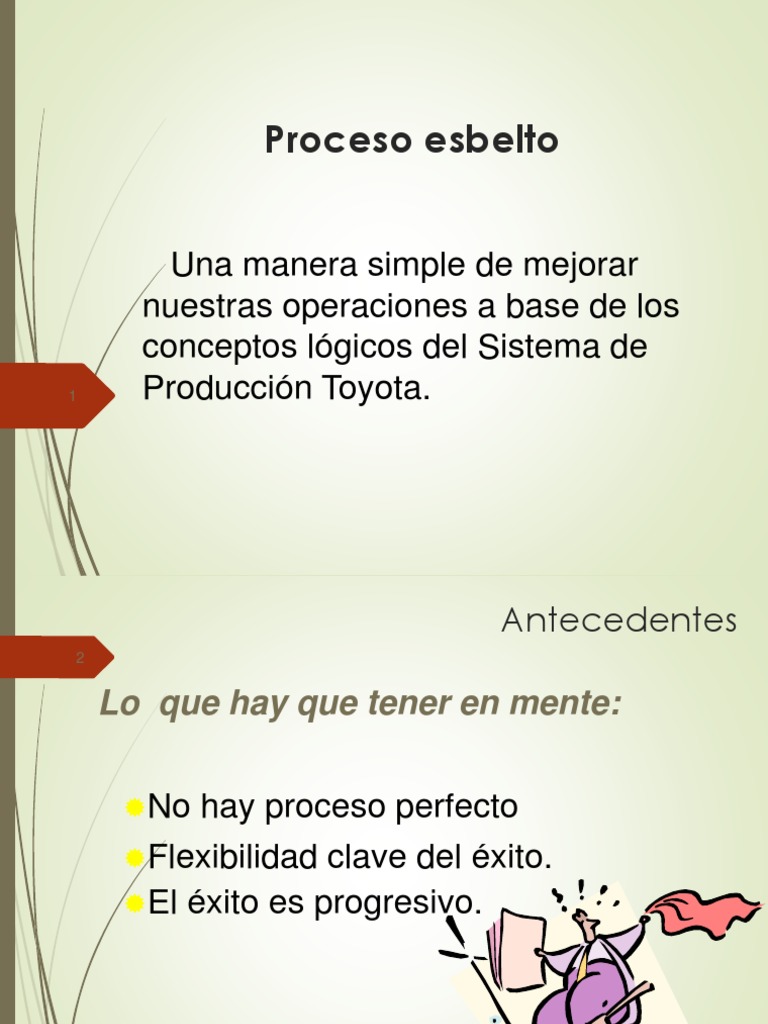 Proceso esbelto (2).pptx | Lean Manufacturing | Gestión de la cadena de ...