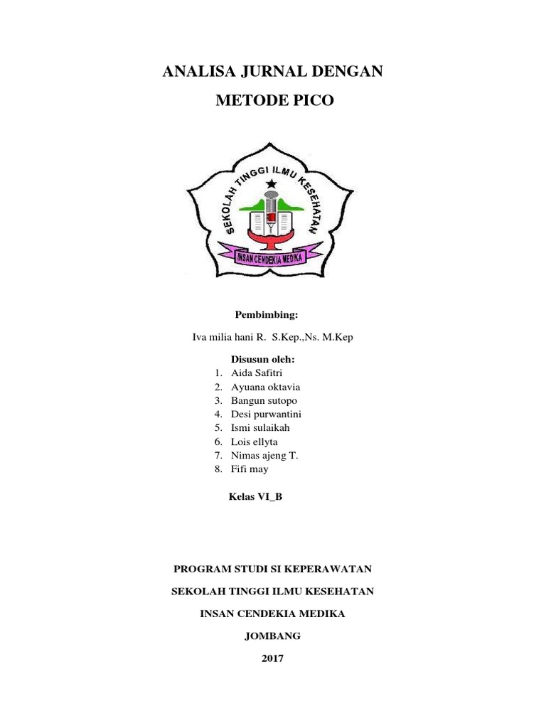 Analisa Jurnal Dengan Metode Pico (Kelompok) | PDF