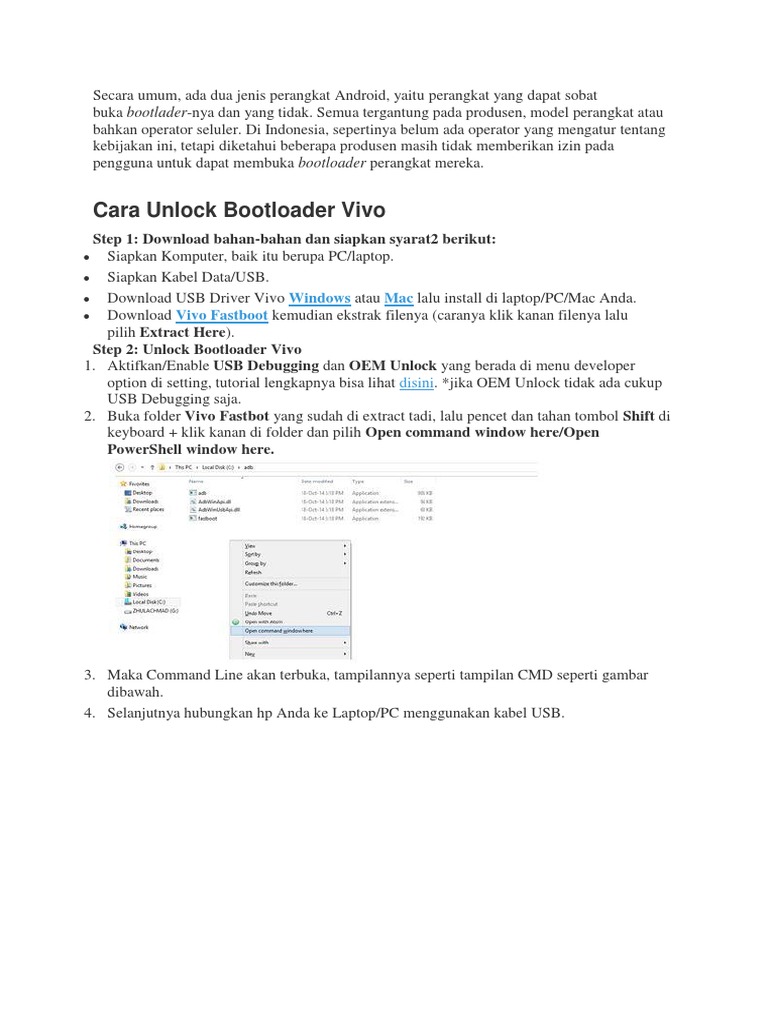 Vivo Unlock Bootloader | PDF
