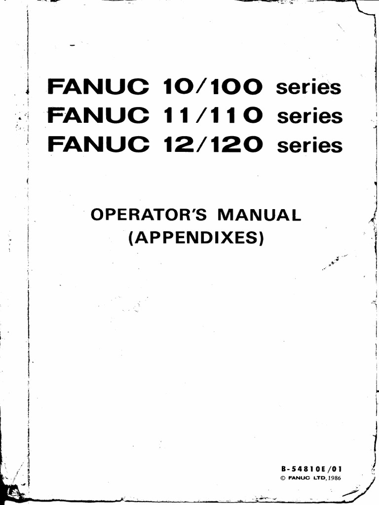 Fanuc 10-11-12 Operators Manual PDF | PDF