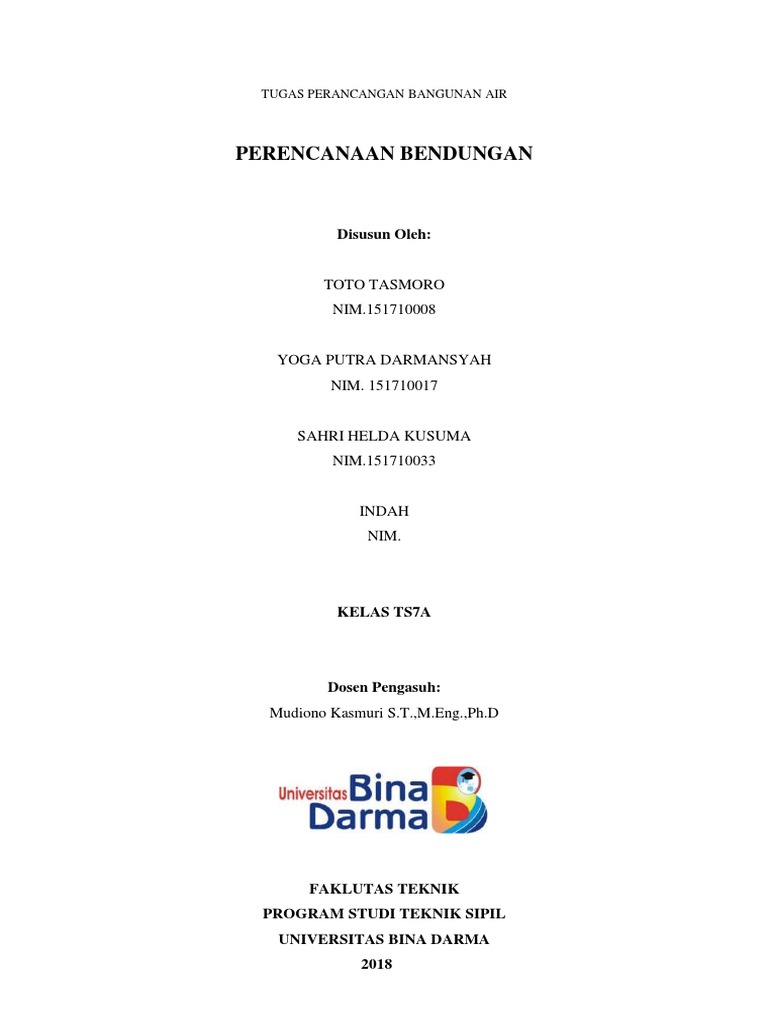 Perencanaan Bendungan | PDF