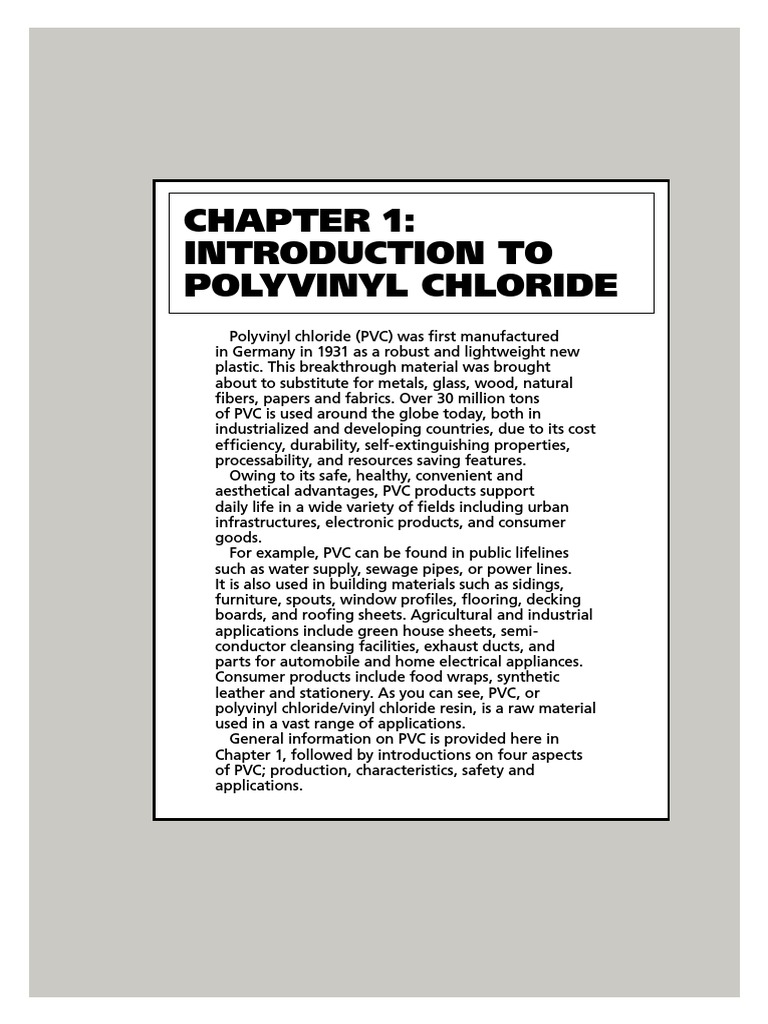 PVC Manufacturing | PDF | Polyvinyl Chloride | Thermoplastic