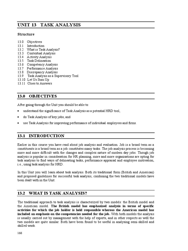 Unit 13 Task Analysis | PDF | Competence (Human Resources) | Performance Appraisal
