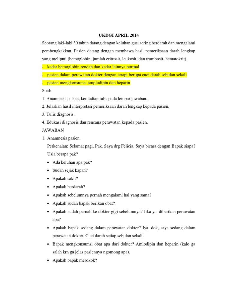 Contoh Soal Osce Perio | PDF