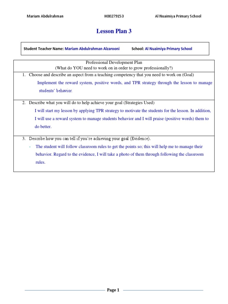 Grade 2 English Lesson Plan: Family Roles | PDF | Lesson Plan | Vocabulary