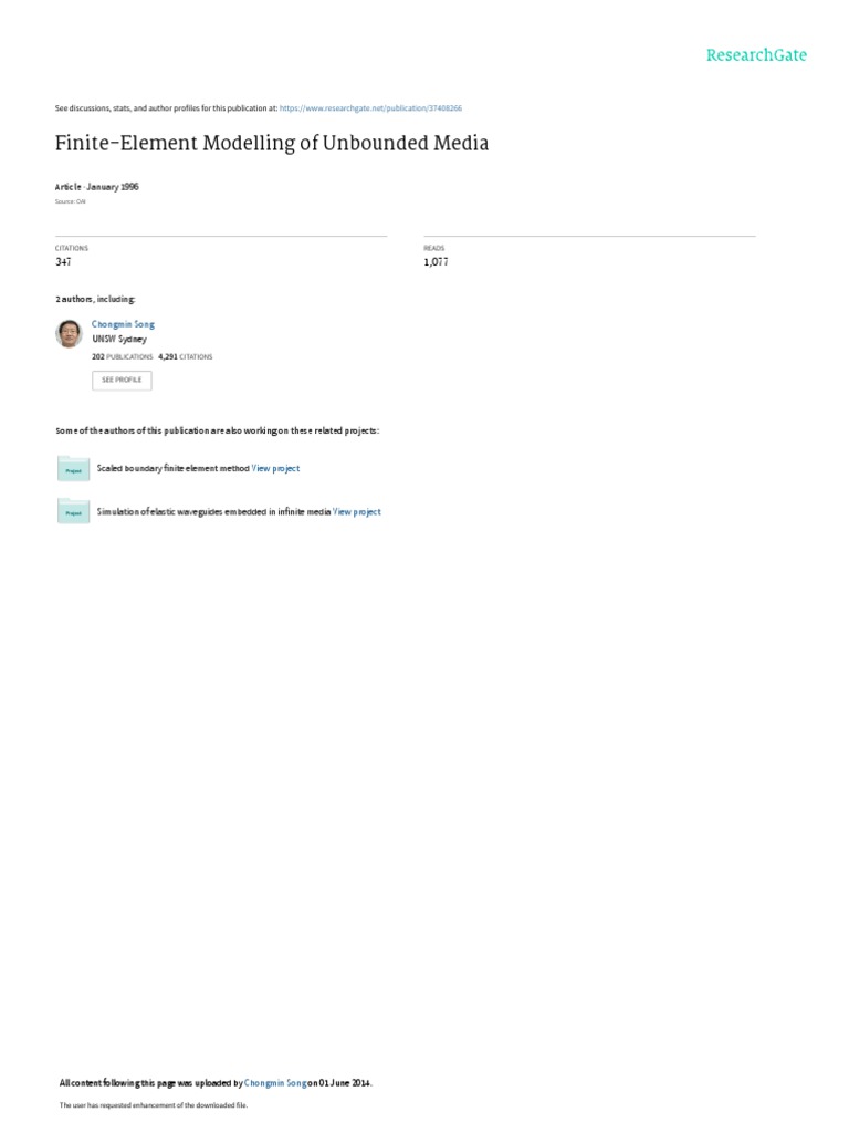 FEM of Unbounded Media | PDF