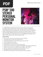 Shure P300 Specifications and Features | PDF | Decibel | Audio Engineering