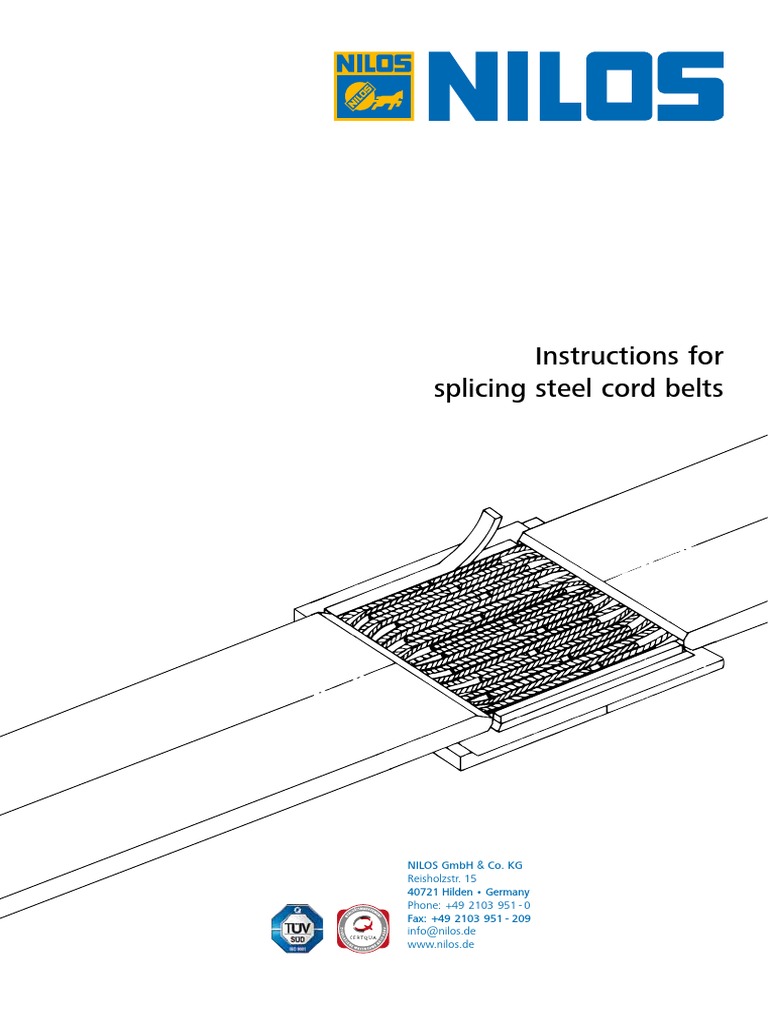 08122018steel Cord Splicing en | PDF | Belt (Mechanical) | Wire