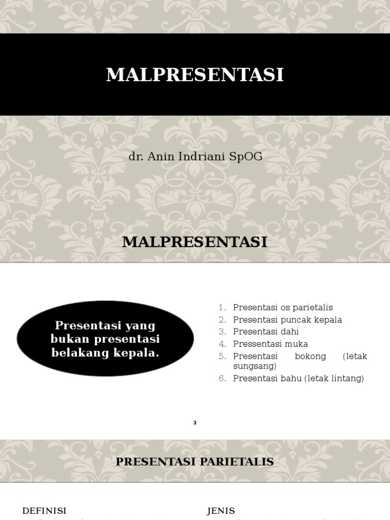 Malposisi Dan Malpresentasi | PDF | Sains & Matematika