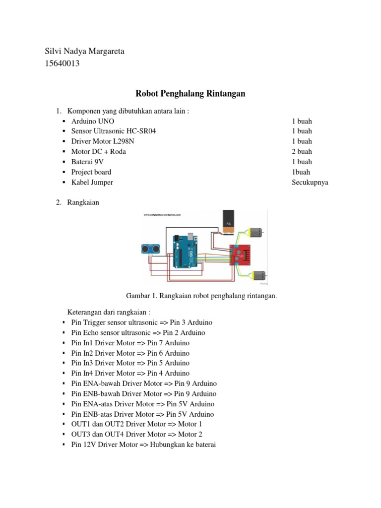 Modul Robot Penghalang Rintangan | PDF | Sains & Matematika