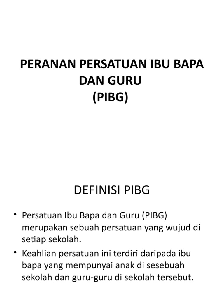 Peranan Pibg ILYAS | PDF