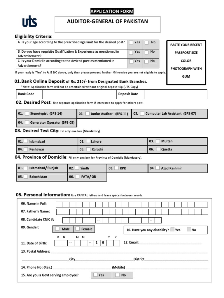 Auditor General Application Guidelines | PDF | Government | Business