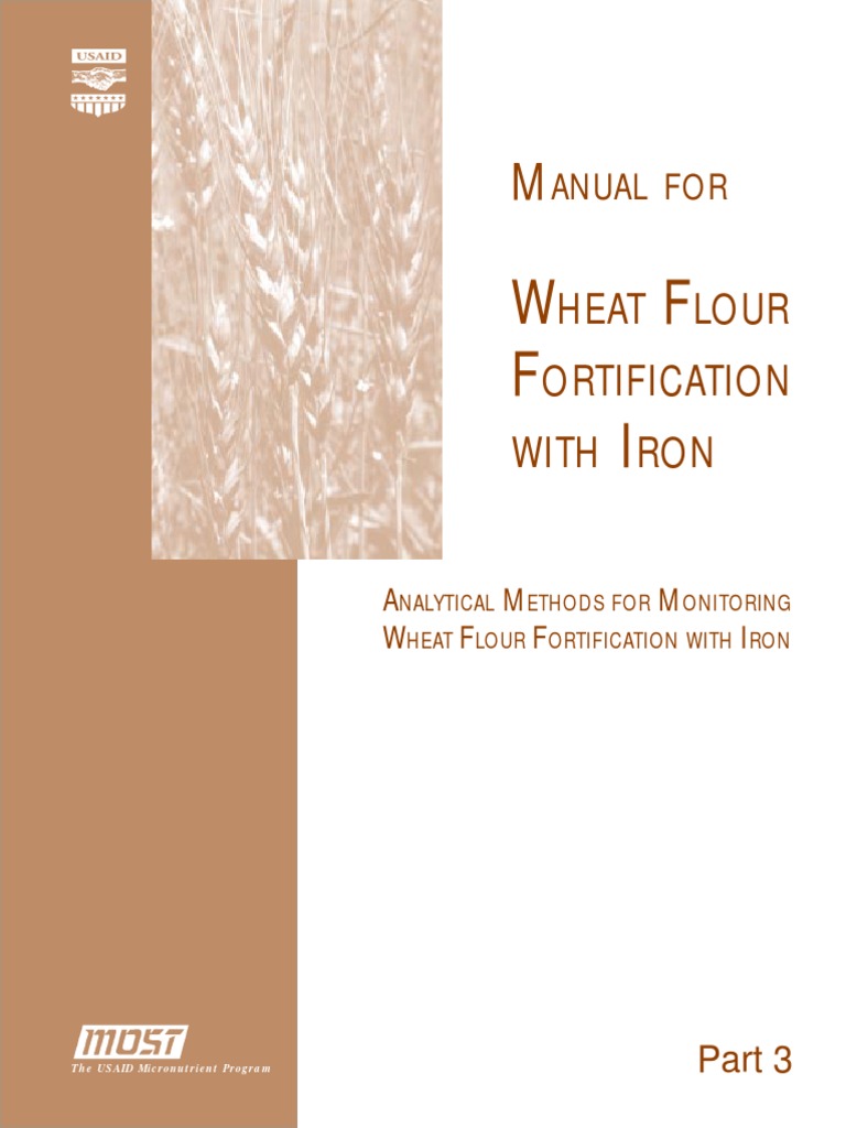 Wheat Flour Iron Fortification Guide | PDF | Atomic Absorption ...