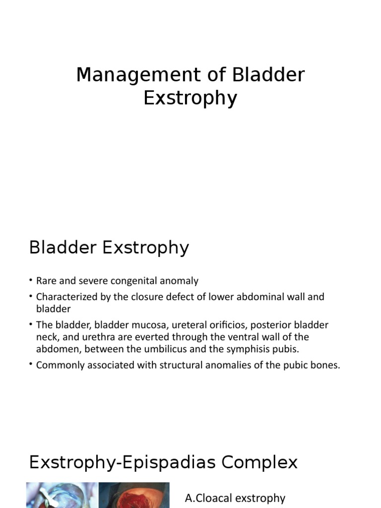 Bladder Exstrophy | PDF | Urinary Bladder | Pelvis