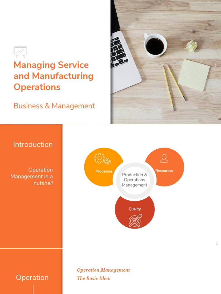 Managing Service and Manufacturing Operations | PDF | Operations ...