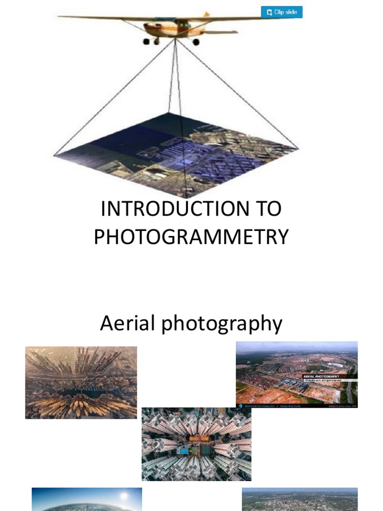 1 - Introduction To Photogrammetry 1 | PDF | Surveying | Topography
