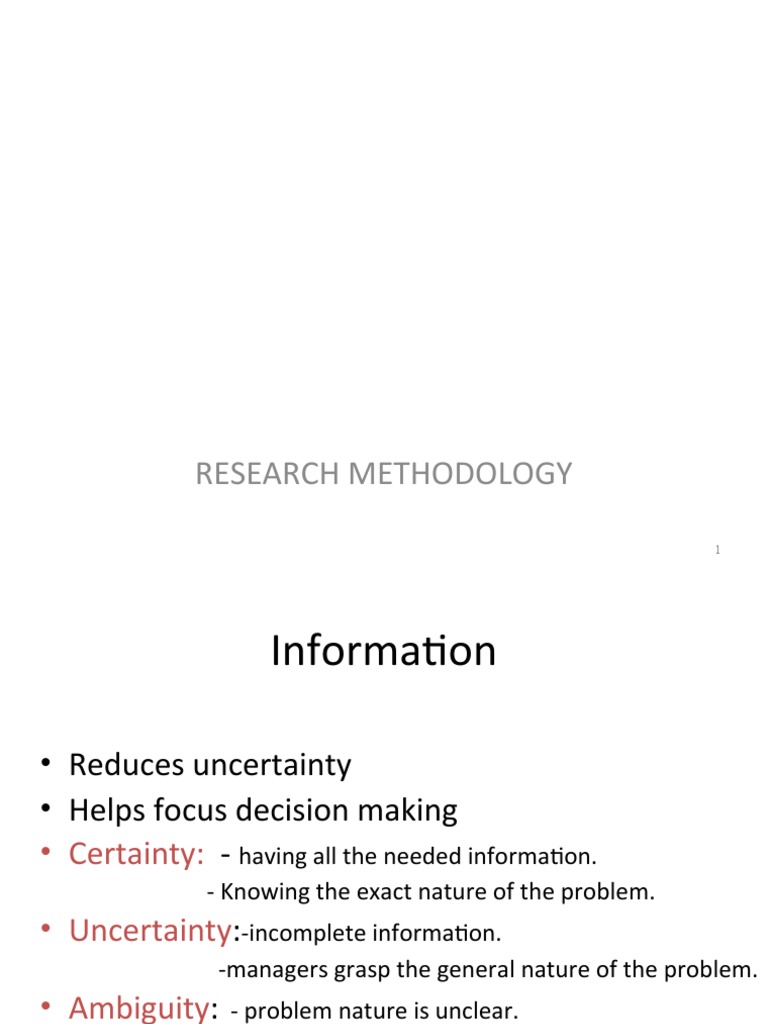 Research Methodology | PDF | Causality | Data