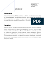 Trollope Mining Services Overview | PDF | Occupational Safety And ...