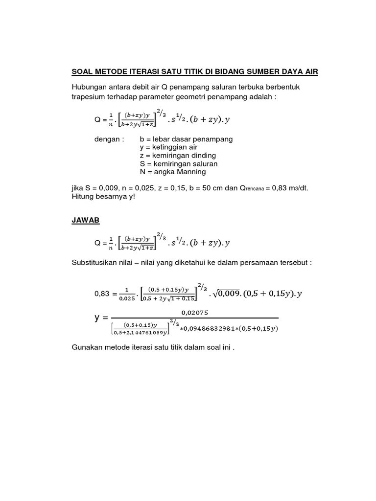 Flowchart Metode Iterasi Satu Titik | PDF