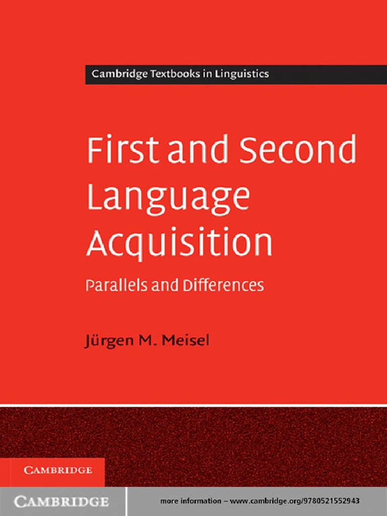 First and Second Language Acquisition PDF | PDF | Second Language ...