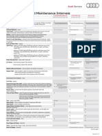 Audi A3 2015 Maintenance Schedule | PDF | Wheeled Vehicles | Mechanical ...