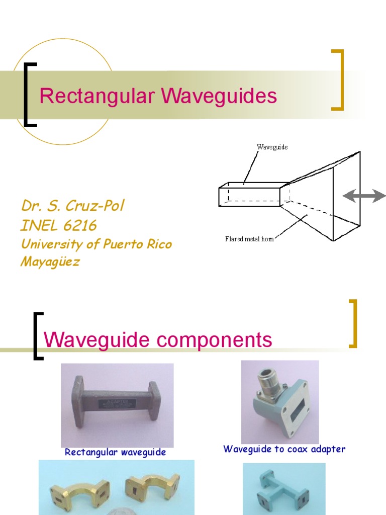 Rectangular Wave Guides | PDF | Waveguide | Radiation