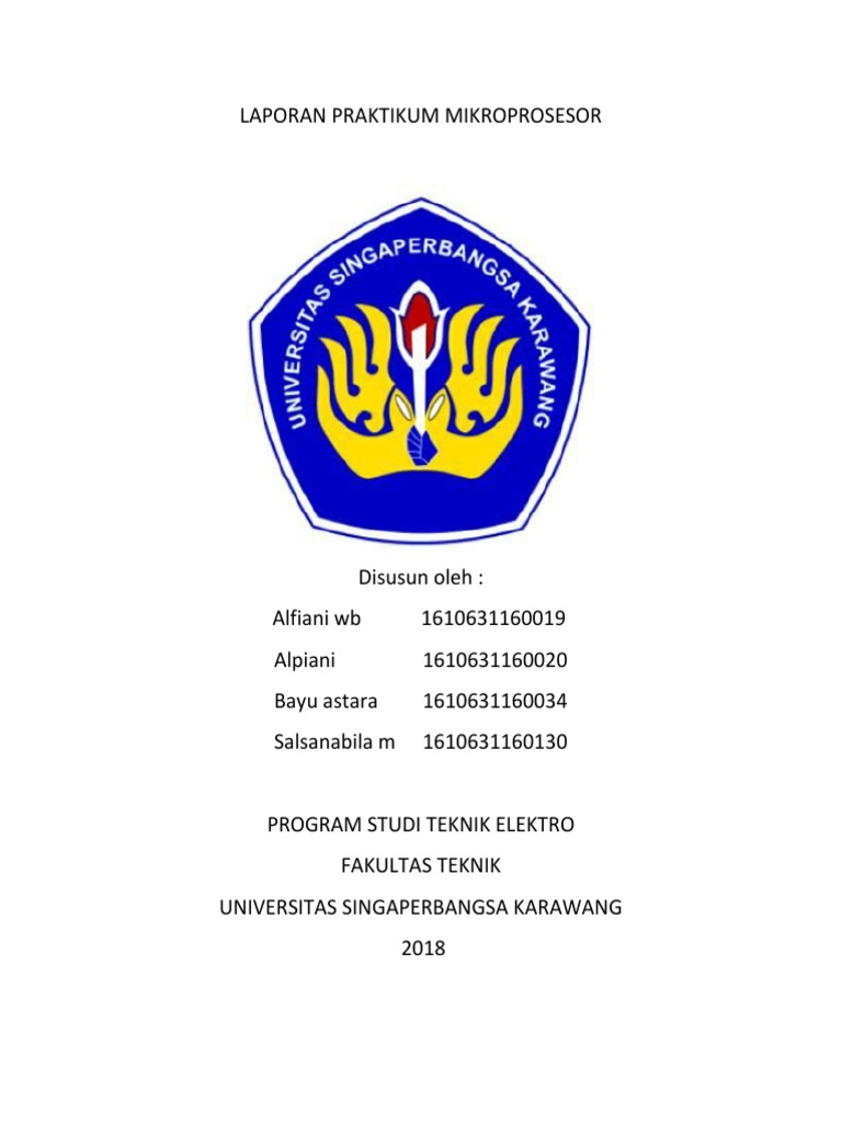 Laporan Praktikum Mikroprosesor | PDF