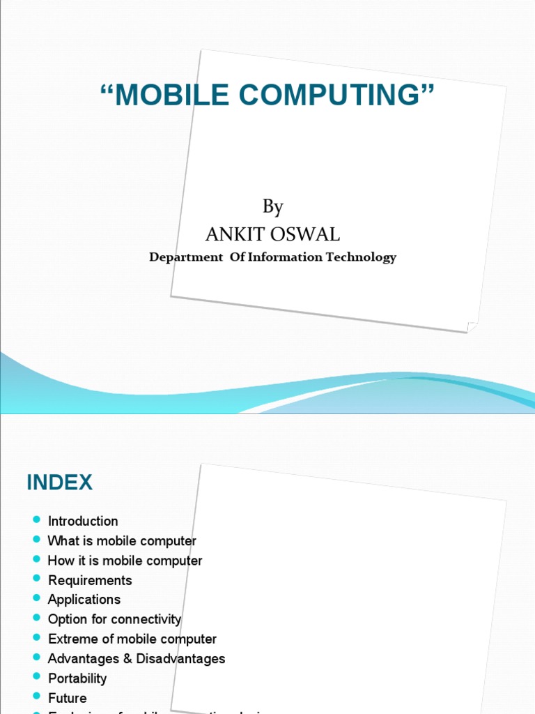 Mobile Computing Pp Pdf Computer Network Computing