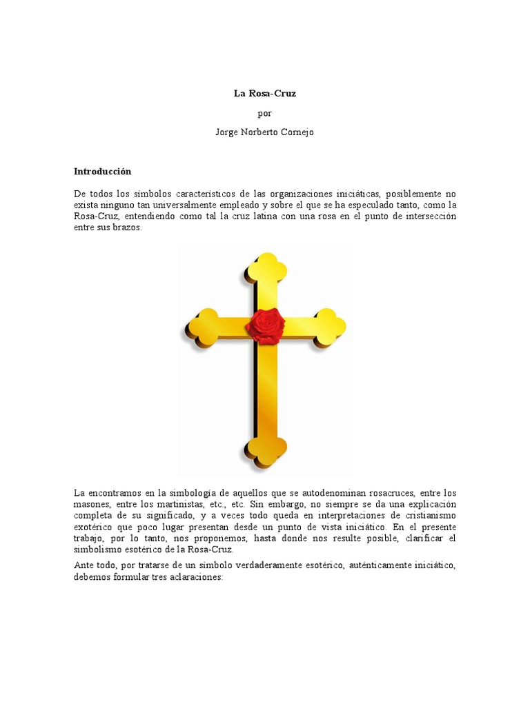 La Rosa Cruz | PDF | Alquimia | Rosacruces