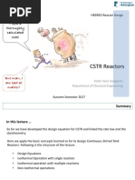 CSTR Design and Analysis Overview | PDF | Chemical Reactor | Chemical ...