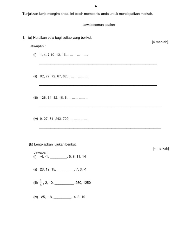 Math Form 2 2018 | PDF