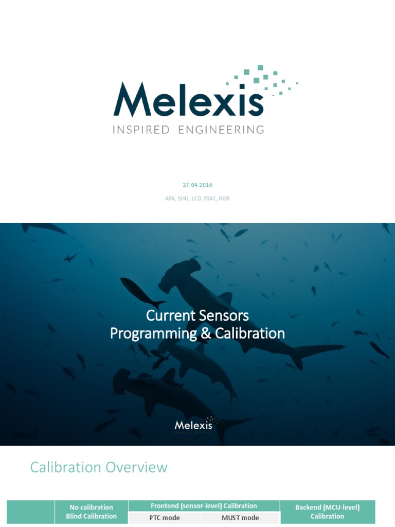 Current Sensors Calibration Application Note Melexis | PDF | Sensor ...