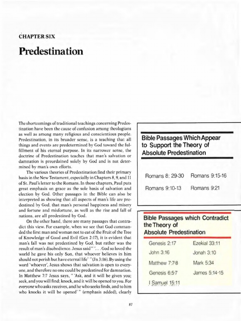 Predestination: Chapt RSI | PDF | Predestination | Jacob