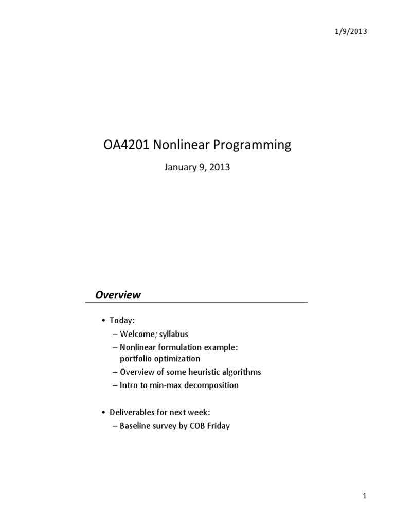 Lecture1 2013 Annotated Pdf Mathematical Optimization Linear Programming 