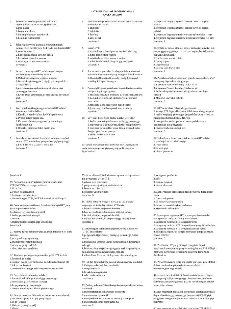 Soal UAS Prosto 1 | PDF