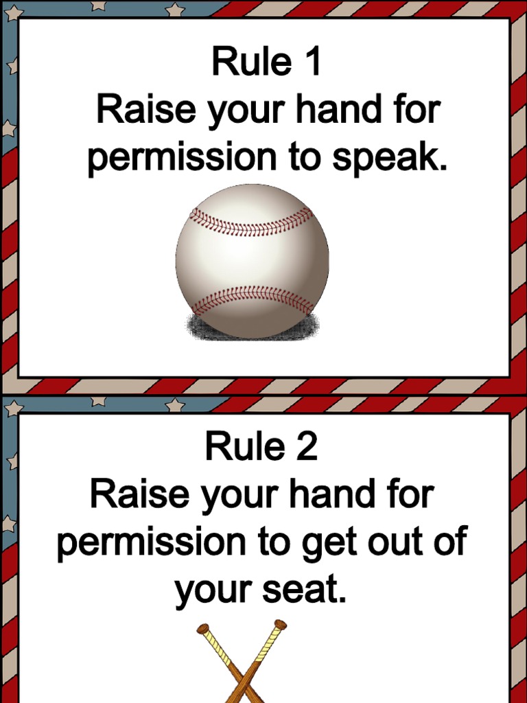 Rule 1 Raise Your Hand For Permission To Speak | PDF