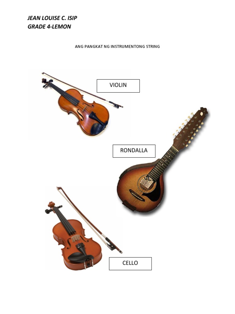 Ang Pangkat NG Instrumentong String | PDF