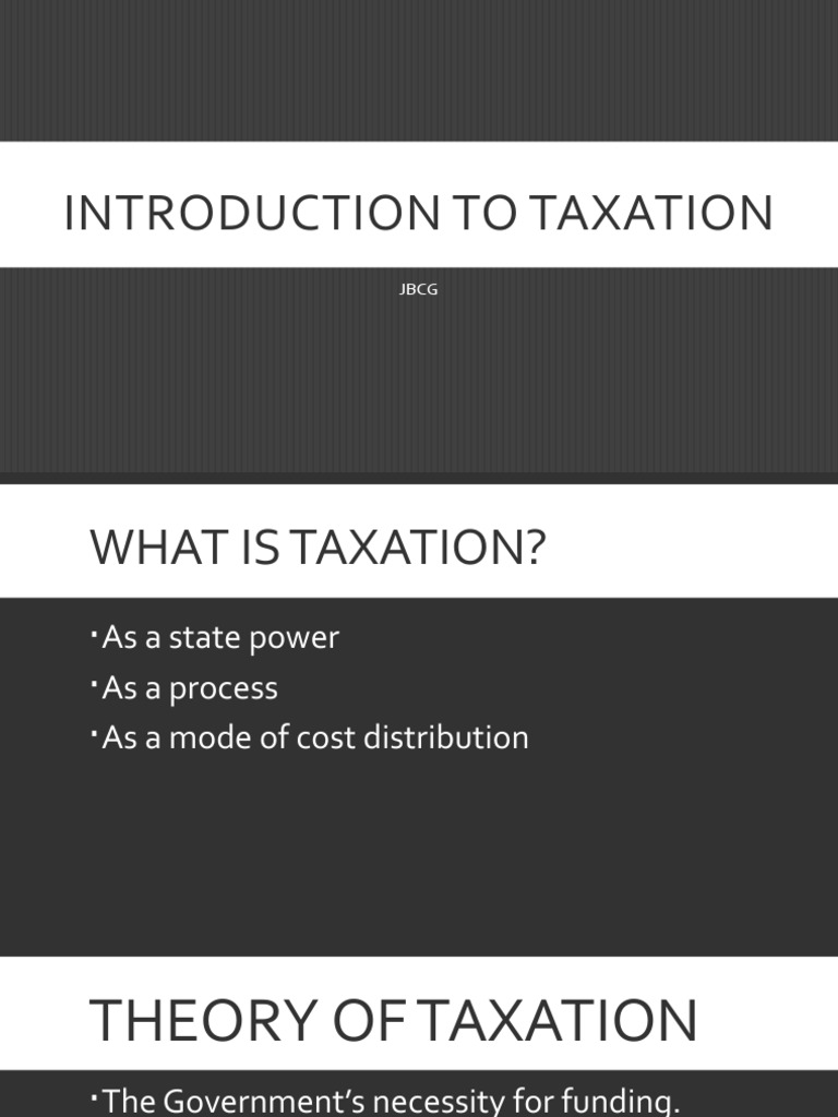 Overview of Taxation Theories and Principles | PDF | Tax Exemption | Taxes