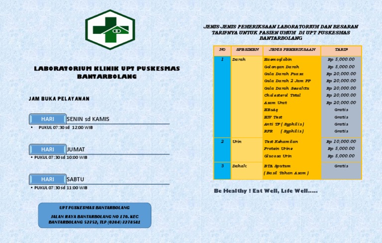 Brosur Pemeriksaan Laboratorium | PDF